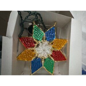 Holiday | Multicolor Star Parol Light With Gold Accents Clear ...